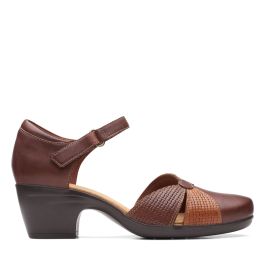 DOS - Clarks Emily Rae - Dark Tan Combi - Kenya