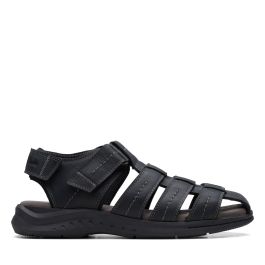 DOS - Clarks Walkford Fish - Black Tumbled - Kenya